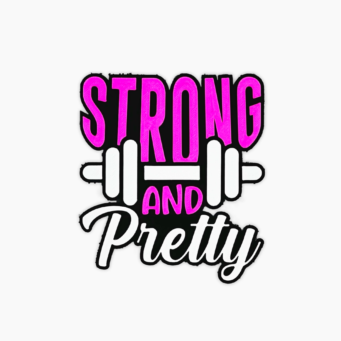 Parche con velcro STRONG AND PRETTY – WOD3D